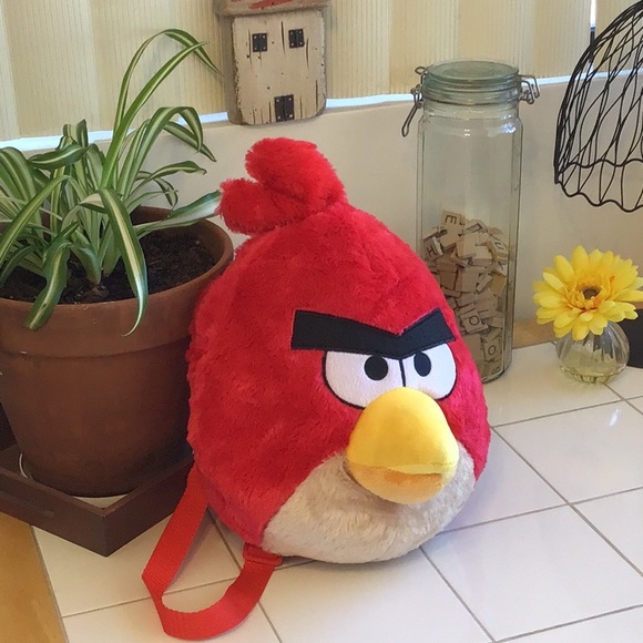 angry birds | Accessories | Host Pick Angry Birds Fun Plush Backpack ...
